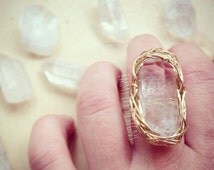 Popular items for healing crystal ring on Etsy