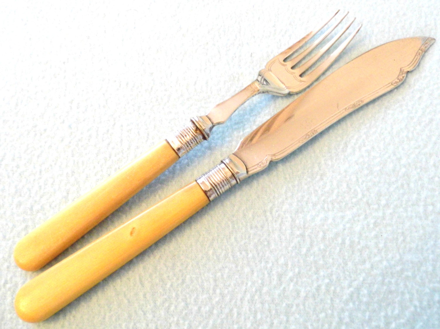 FREE POST – Vintage Knife and Fork Pair, Set, Cutlery, Art Deco Cutlery ...