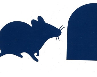 Mouse hole decal | Etsy