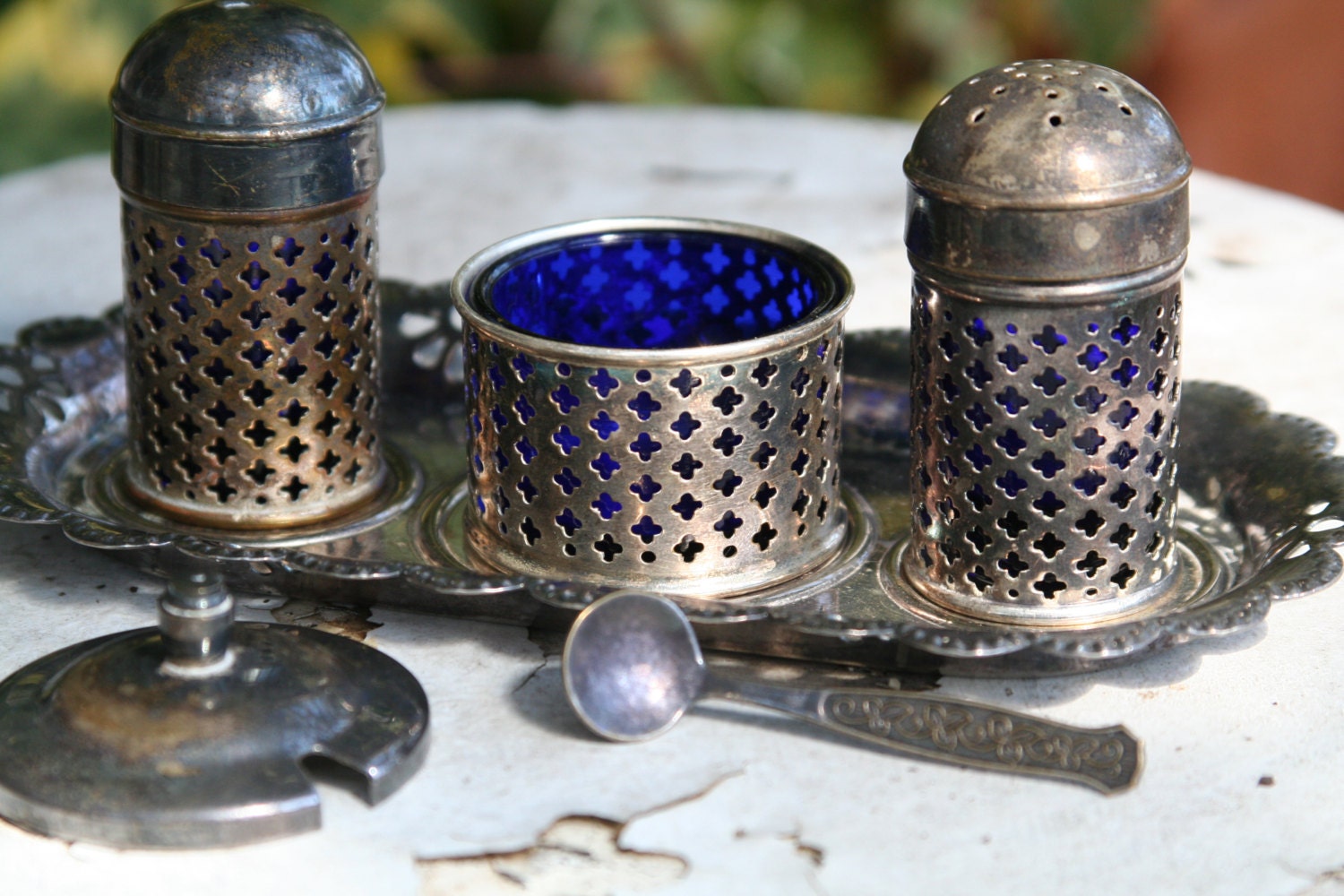 Celtic Quality Plate Made in England Cobalt Blue-Vintage