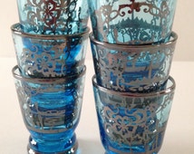 Popular items for blue shot glasses on Etsy