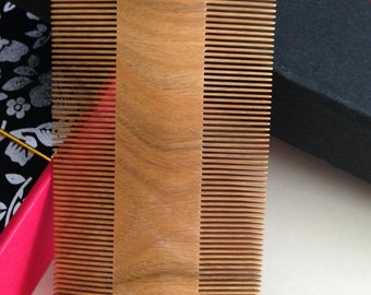 Ebony Deer Comb Natural Handmade Comb Wooden Comb by mysmilewood