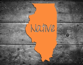 Michigan Native Vinyl Sticker Car Window Door by MetroBionic