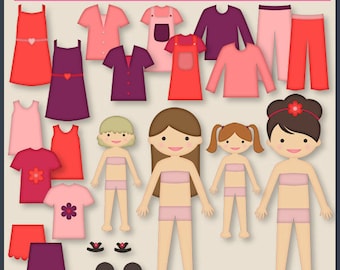 Dress up clip art | Etsy