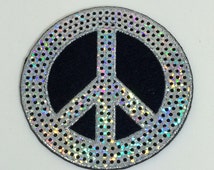 Popular items for peace sign patch on Etsy