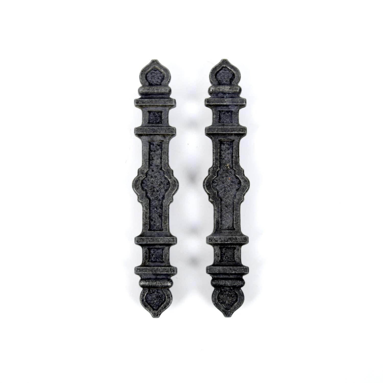 Vintage Medieval Gothic Cabinet Pulls, Pair of 2, Antique Iron Patina ...