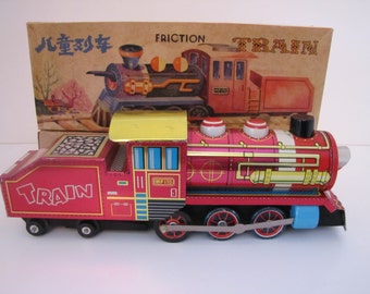 Vintage 1970s Toy Tin Train (MF170)