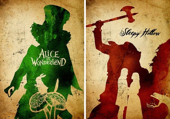 Tim Burton Collection Minimalist Poster Set / by moonposter