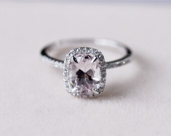 Popular items for white gold morganite on Etsy