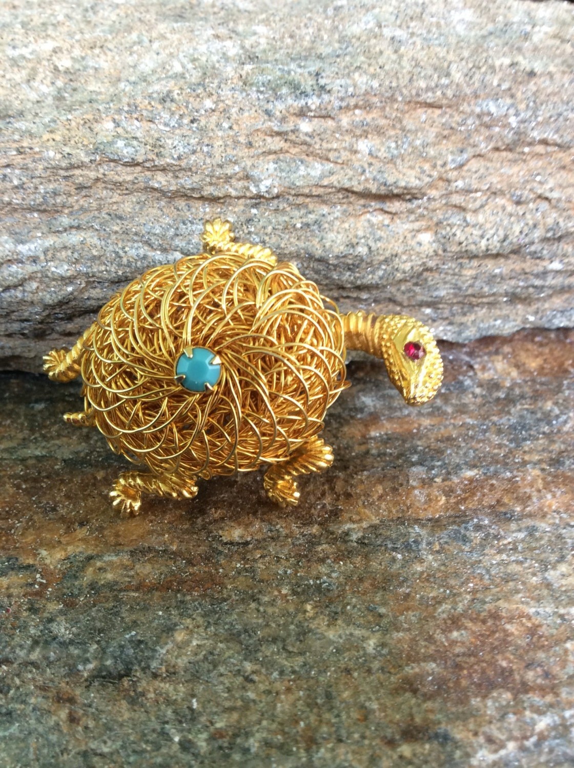 Unique Turtle Brooch, Vintage Turtle brooch – Haute Juice