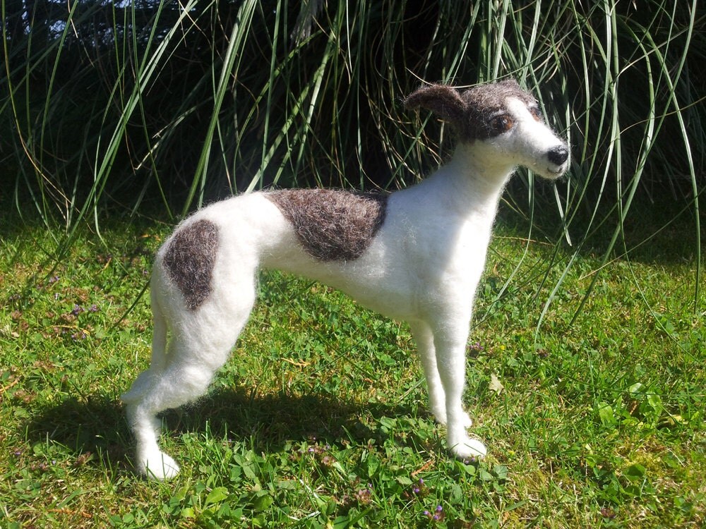 Commission only Needle felted Greyhound or Lurcher Dog