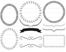Popular items for wreath clip art on Etsy