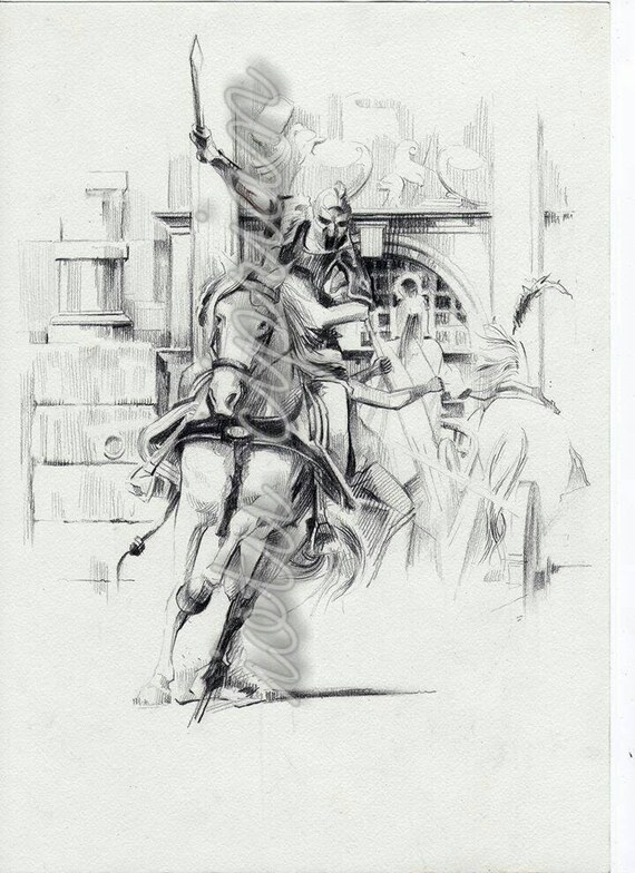 Articles similaires à Gladiateur combattant/gladiator avec dessin avec ...