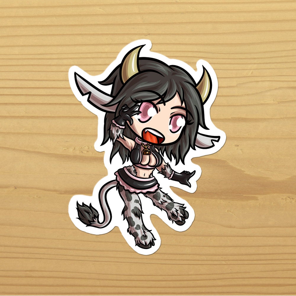Etiqueta Holstaurus Monster Girls lindo Cow Girl