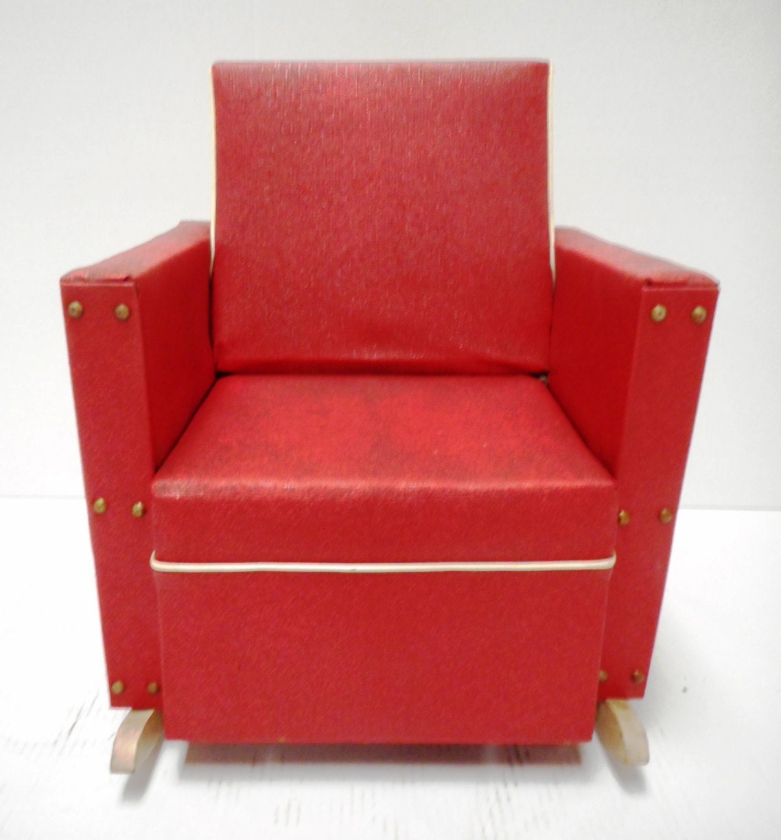 Vintage Red Child’s Rocker – Haute Juice