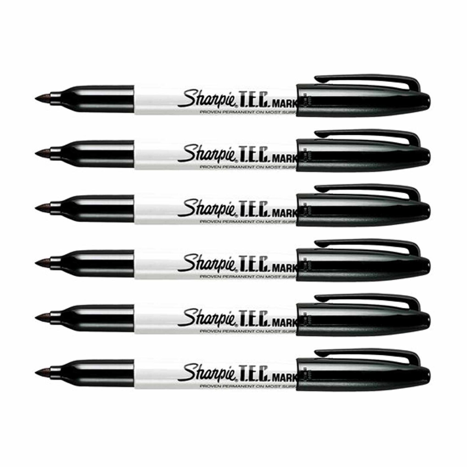 6 Sharpie TEC Markers Trace Element Certified Technical
