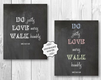 Do justly love mercy | Etsy