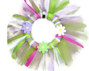 Popular items for spring tulle wreath on Etsy