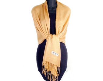 Gold pashmina | Etsy