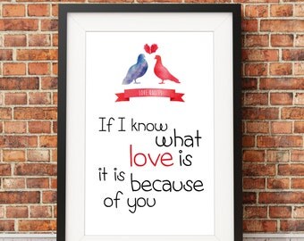 Popular items for love quotes posters on Etsy