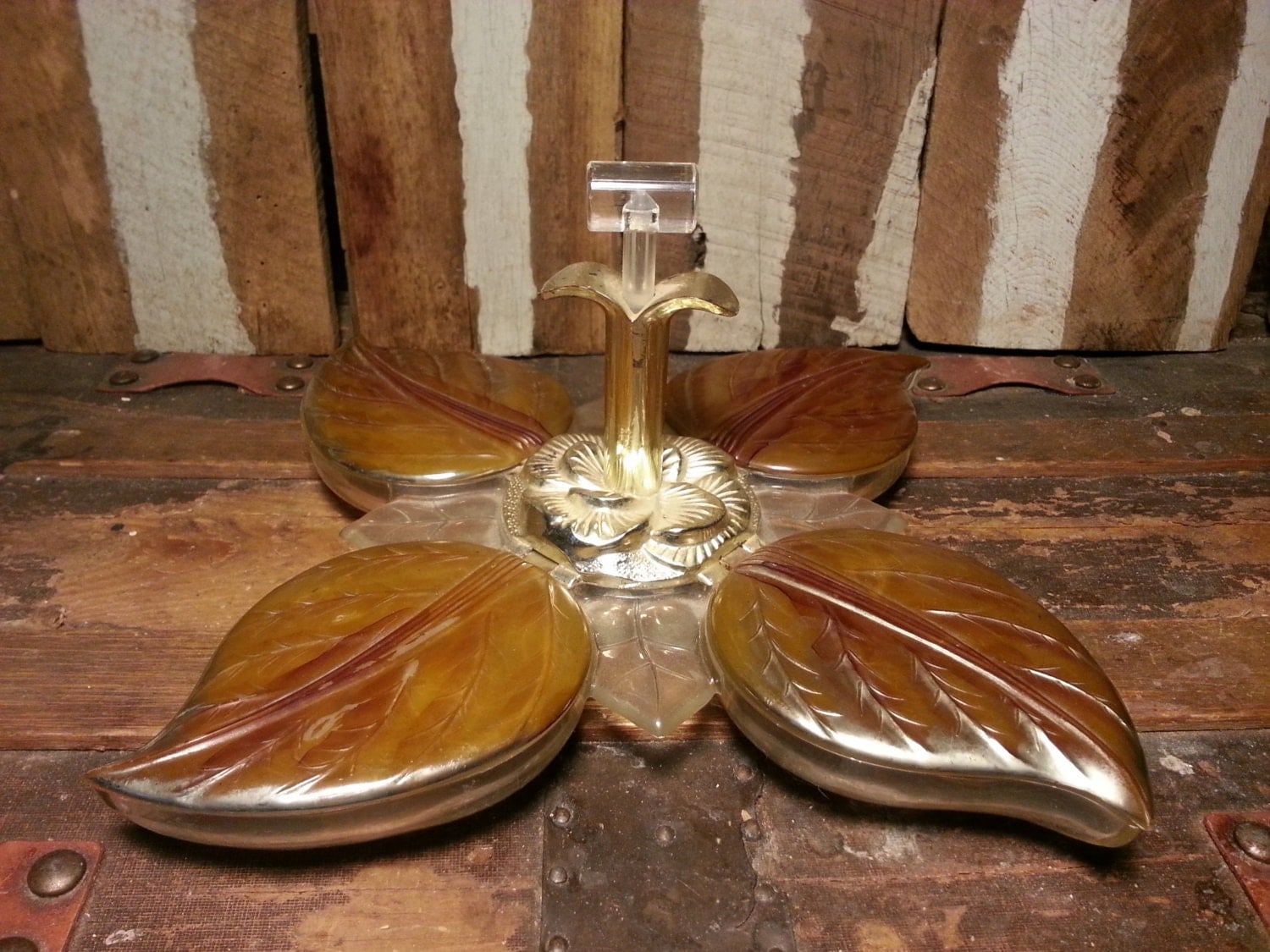 Vintage 50s 1950’s Mid Century Retro Hollywood Regency Style Leaf ...