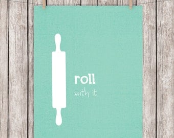Rolling pin print | Etsy