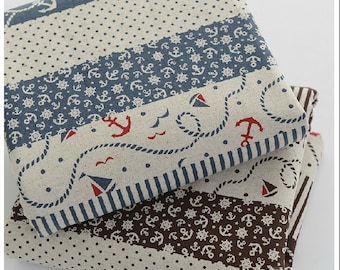 Lotus fabric Floral Cotton Linen Fabric by Watermelonbaby2013