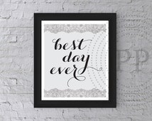 Unique best day ever sign related items | Etsy