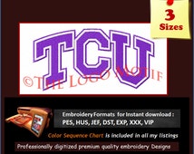 Popular items for tcu embroidery on Etsy