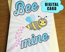 Popular items for bee mine valentine on Etsy