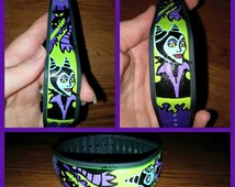 Maleficent Hand Painted Magic Band