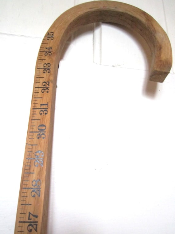 Cool Old Yardstick Advertising Cane or Walking by VintageMementos