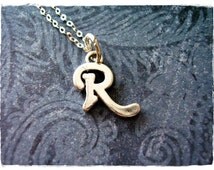 Unique letter r necklace related items | Etsy