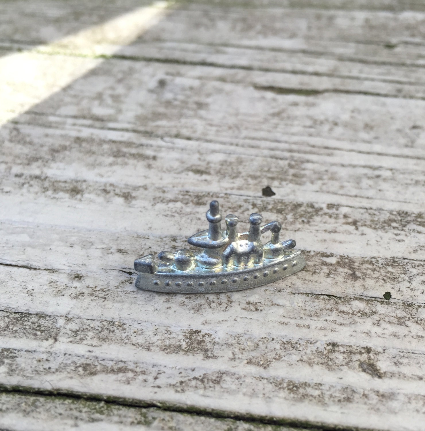 Battleship - Vintage Monopoly Game Piece craft supply from ...