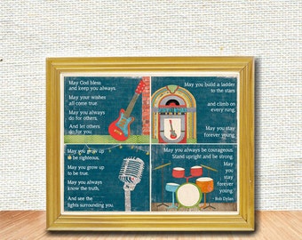 Rock and roll art | Etsy