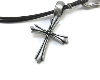 Large Ankh Necklace Silver Key of Life Cross by StormyRoad