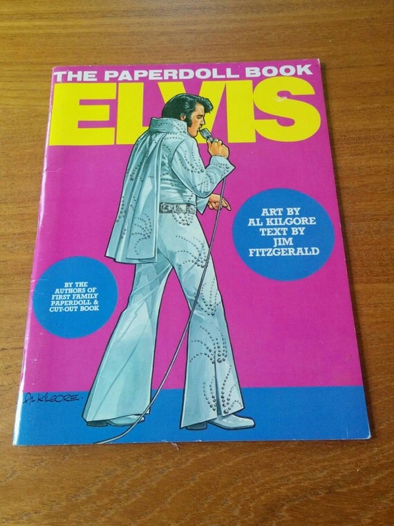 Vintage Elvis Paper Doll Book 1980s