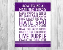 Popular items for tcu decor on Etsy