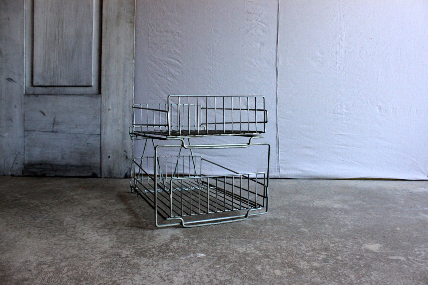 mountable stacking sliding wire drawers industrial urban organization ...