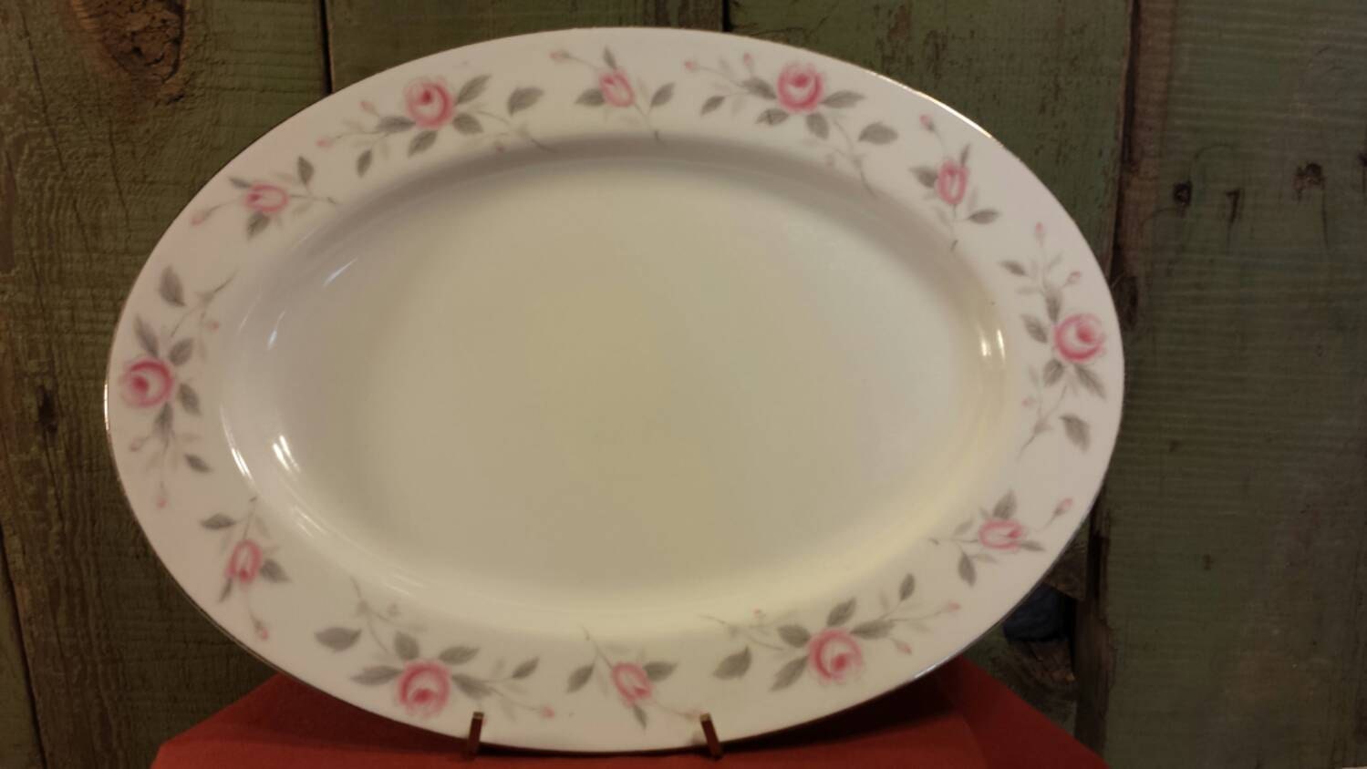 Vintage Nasco Japan Fine China Platter in Plymouth Rose Pattern – Haute ...