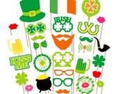 Items similar to St. Patrick's Day Photo Booth Props - Irish Photo ...
