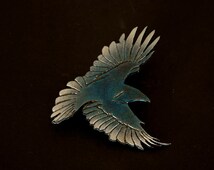 Popular items for raven brooch on Etsy