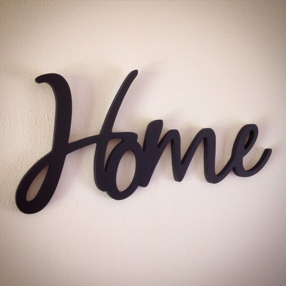 HOME word art cutout by RCHgifts on Etsy