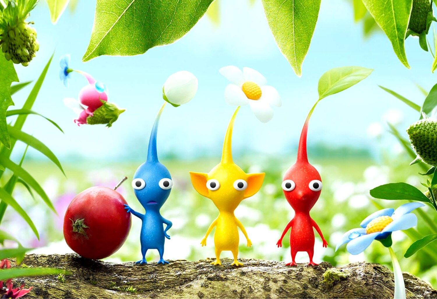 Pikmin 3 Red Yellow Blue Poster 13x19