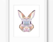 Popular items for rabbit print on Etsy