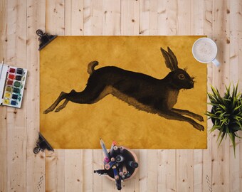 Animal poster Rabbit print Wildlife decor Free Shipping