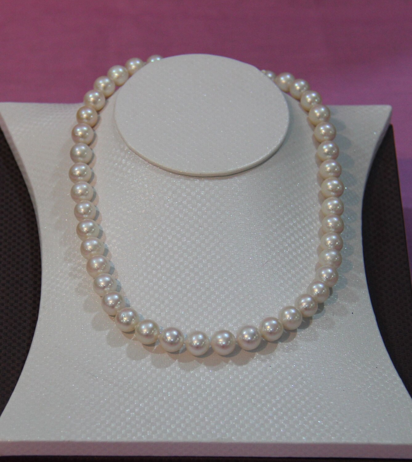 Lux Pearl Necklace 8 9mm White Aaa Freshwater Pearl