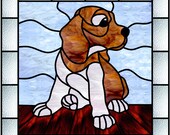 Items similar to Beagle stained glass pattern on Etsy
