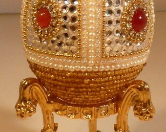 Hand Jeweled One of a Kind Egg