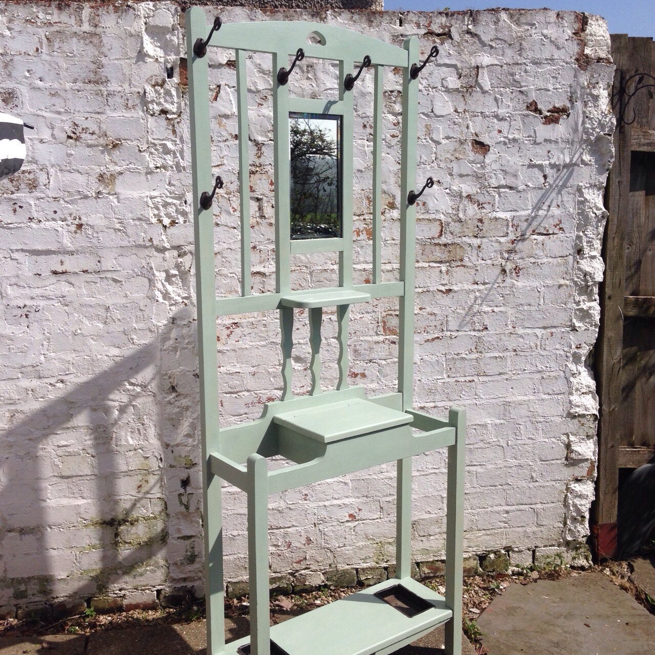 Vintage Upcycled 1920’s Oak Hall Stand – Haute Juice